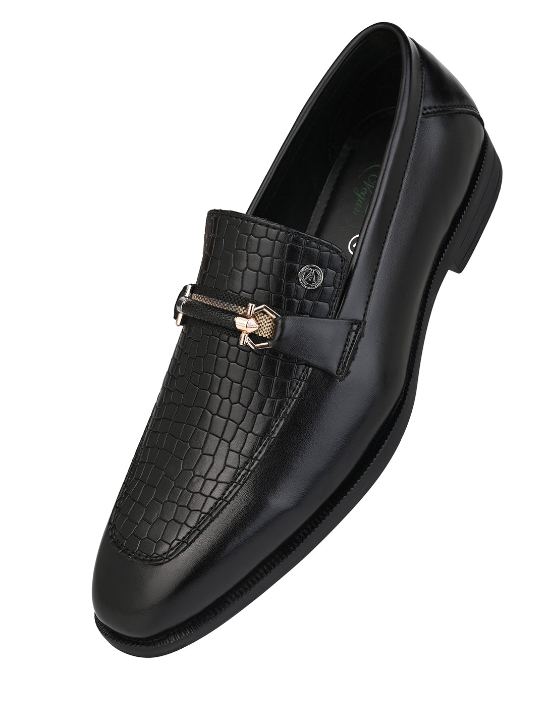 Albertoi Torresi Men's Calabria Black Buckle Slip-Ons – Alberto Torresi